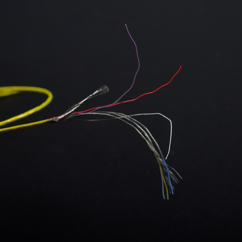 Od0.65mm 5core PFA Jacket Endoscope Camera Cable 3 Coaxial Cable and 2C ...