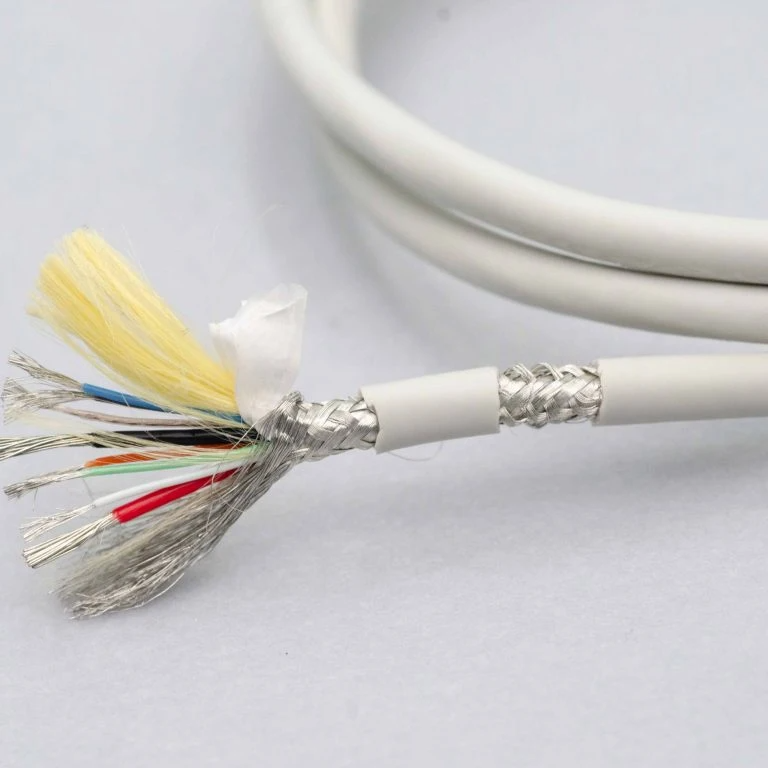 OD3.3MM Miniature 8 Lead AED Cable With 2C HV Wire And 6C Signal Wire ...