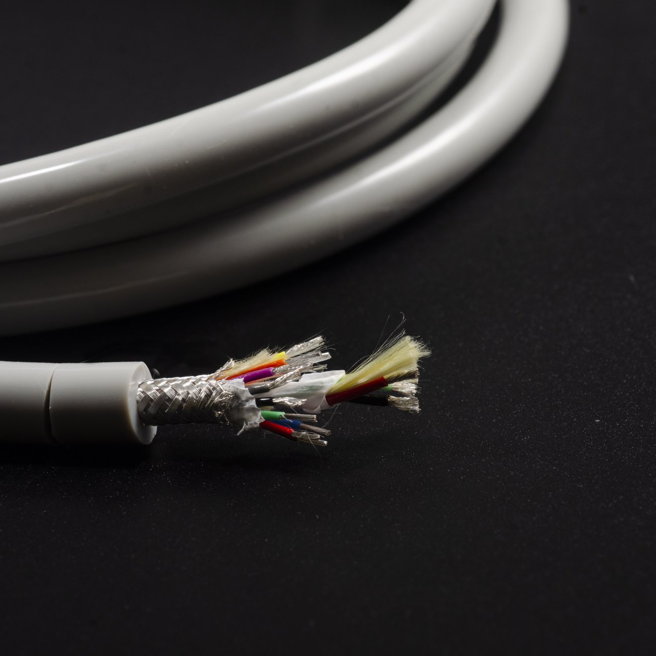 OD6.0MM Composite Silicone Jacketed 18 Core Cable Include 26AWG 32AWG ...