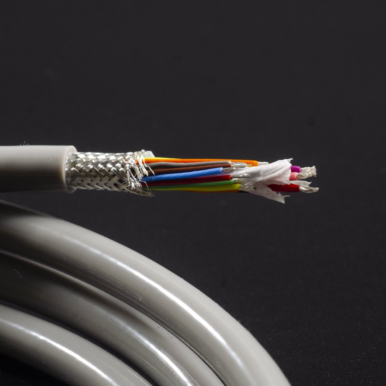 OD6.0MM Composite Silicone Jacketed 18 Core Cable Include 26AWG 32AWG ...