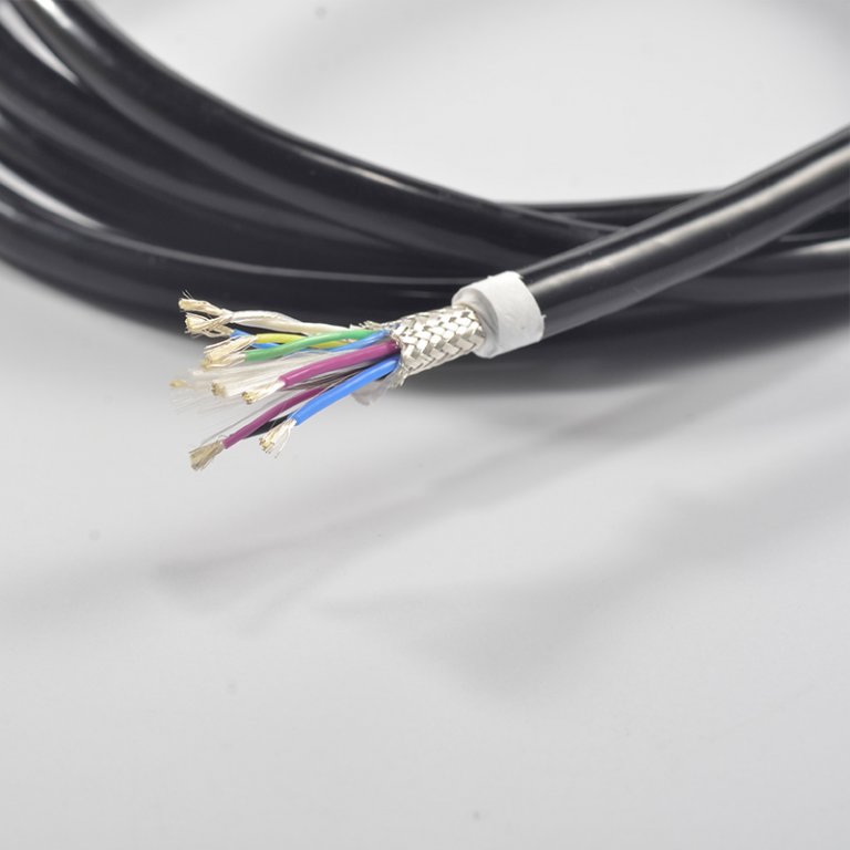 OD5.5MM 11 Conductor Silicone Jacket Cable With 3 Wire 24AWG And 8 Wire ...