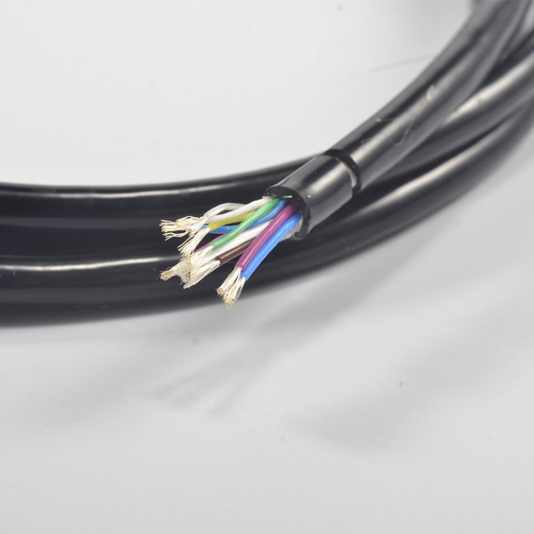 OD5.5MM 11 Conductor Silicone Jacket Cable With 3 Wire 24AWG And 8 Wire ...