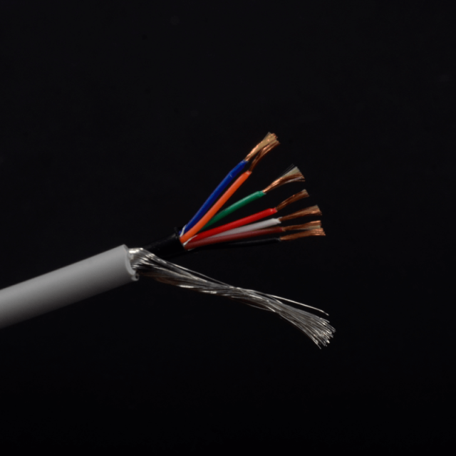 OD4.2MM 30AWG Bared Copper 7 Core Shielded ECG Cable TPU Jacket - Shen ...